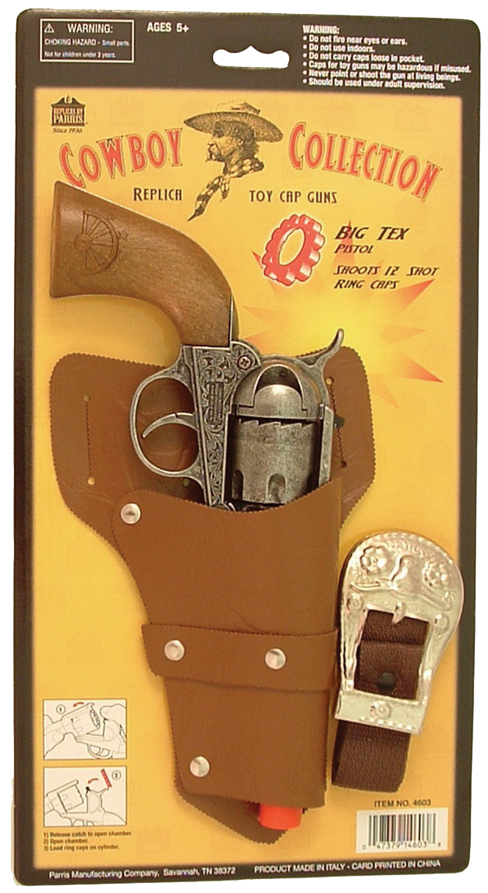 Parris Toys Cowboy Collection Big Tex Cap Pistol and Holster Set for ...